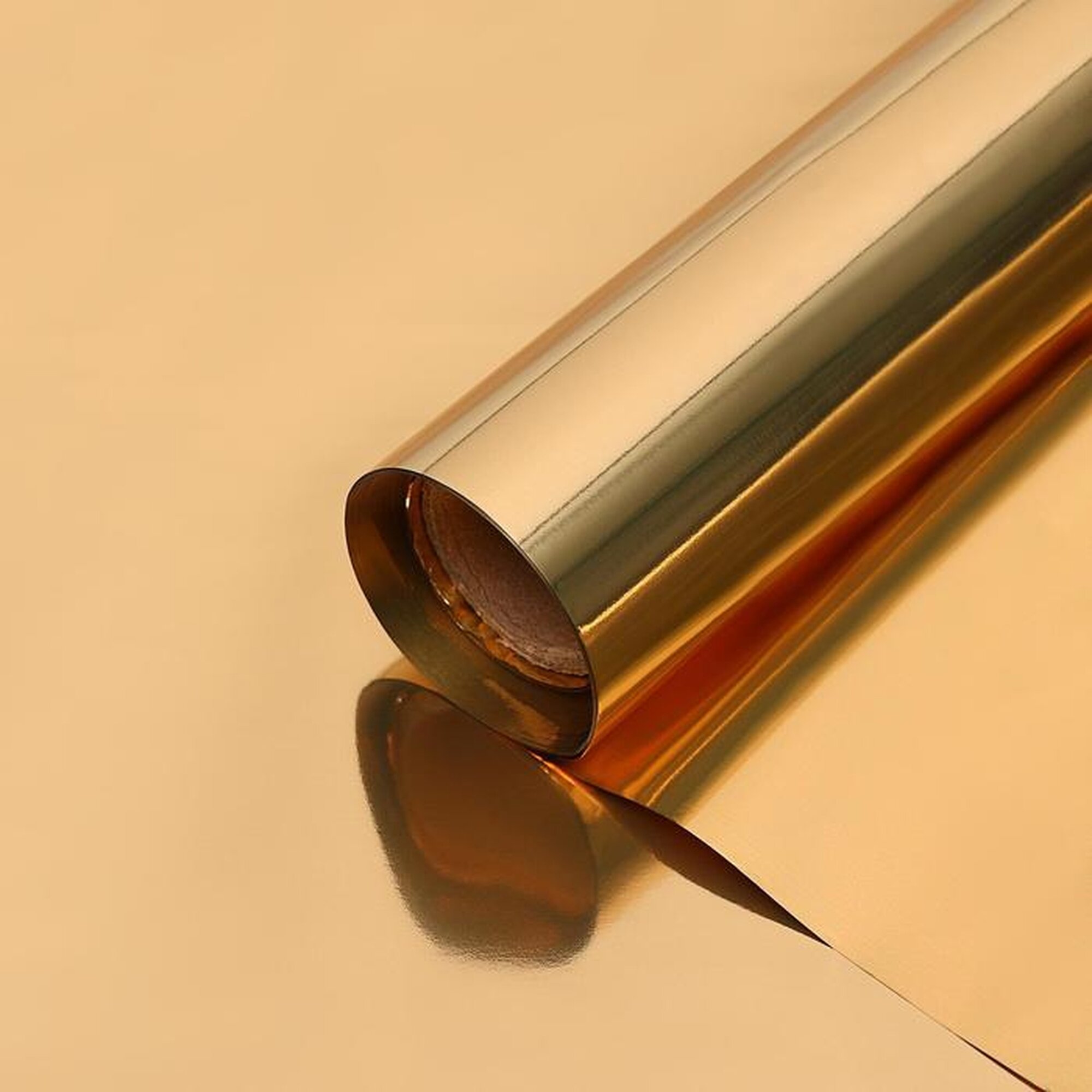 Упаковочная плёнка Upak Land 1920463, двухсторонняя, золотистая, 20м