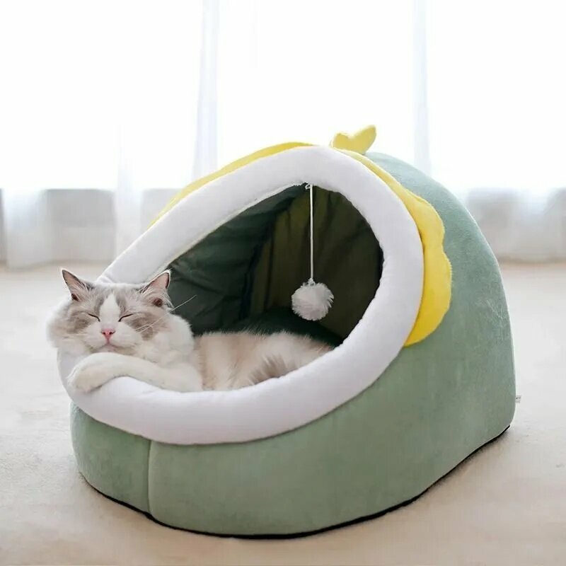 Домик для собаки и кошки, будка для животных мелких пород, дом лежанка для собак и кошек