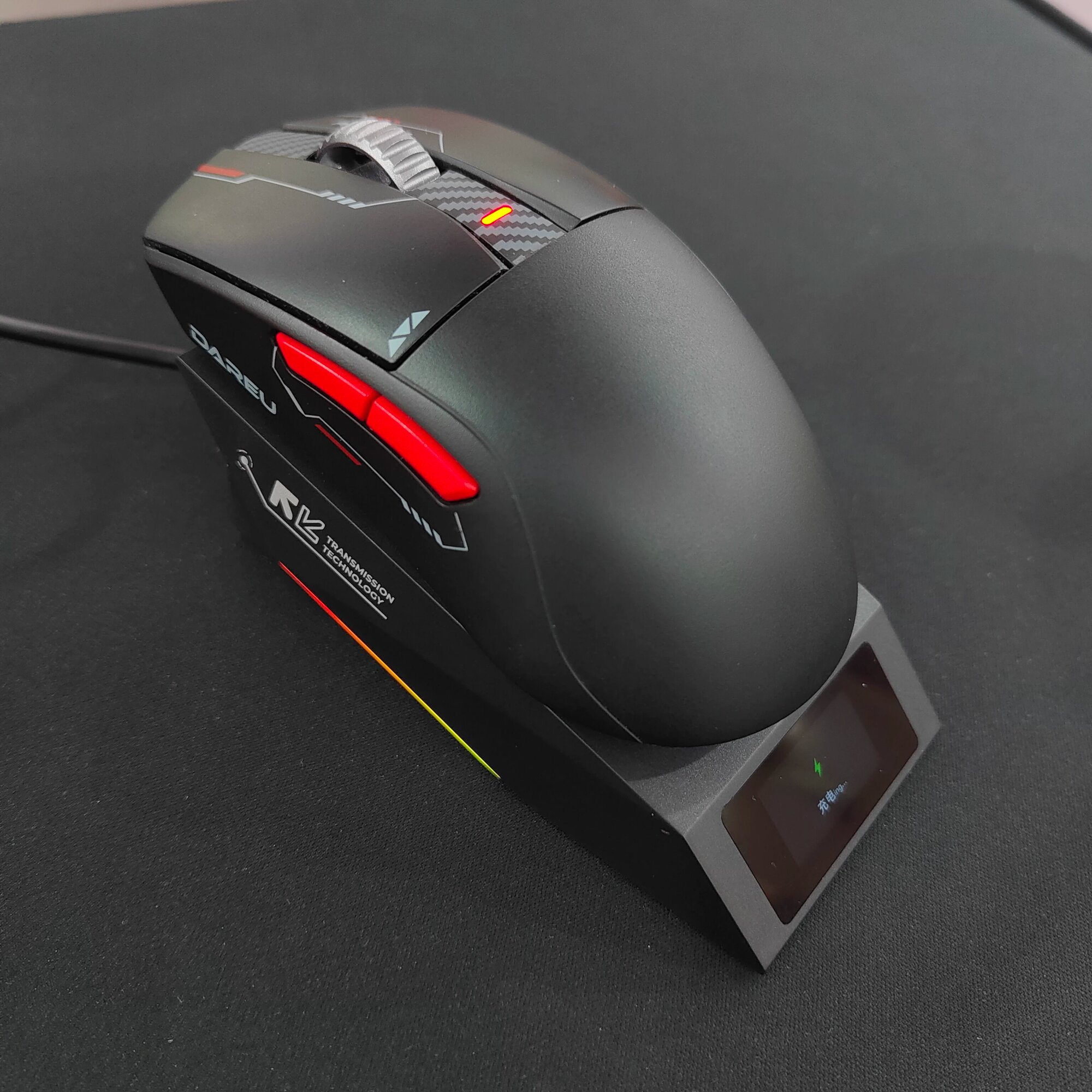 Darfon CM610V2Ultra Черная беспроводная игровая мышь для киберспорта, легкий дизайн