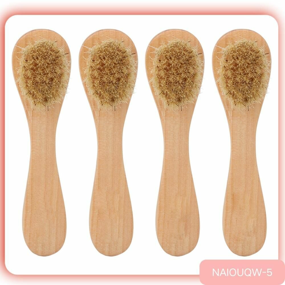 Щетки для очищения лица, эксфолиирующие, 4 шт, для домашнего и путешествий