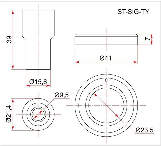 Наконечник катушки с уплотнительным кольцом SAT ST-SIG-TY TOYOTA #SZ/#NZ/#ZZ/#MZ#/#AZ/#UZ/#GR -серия 1G-FE