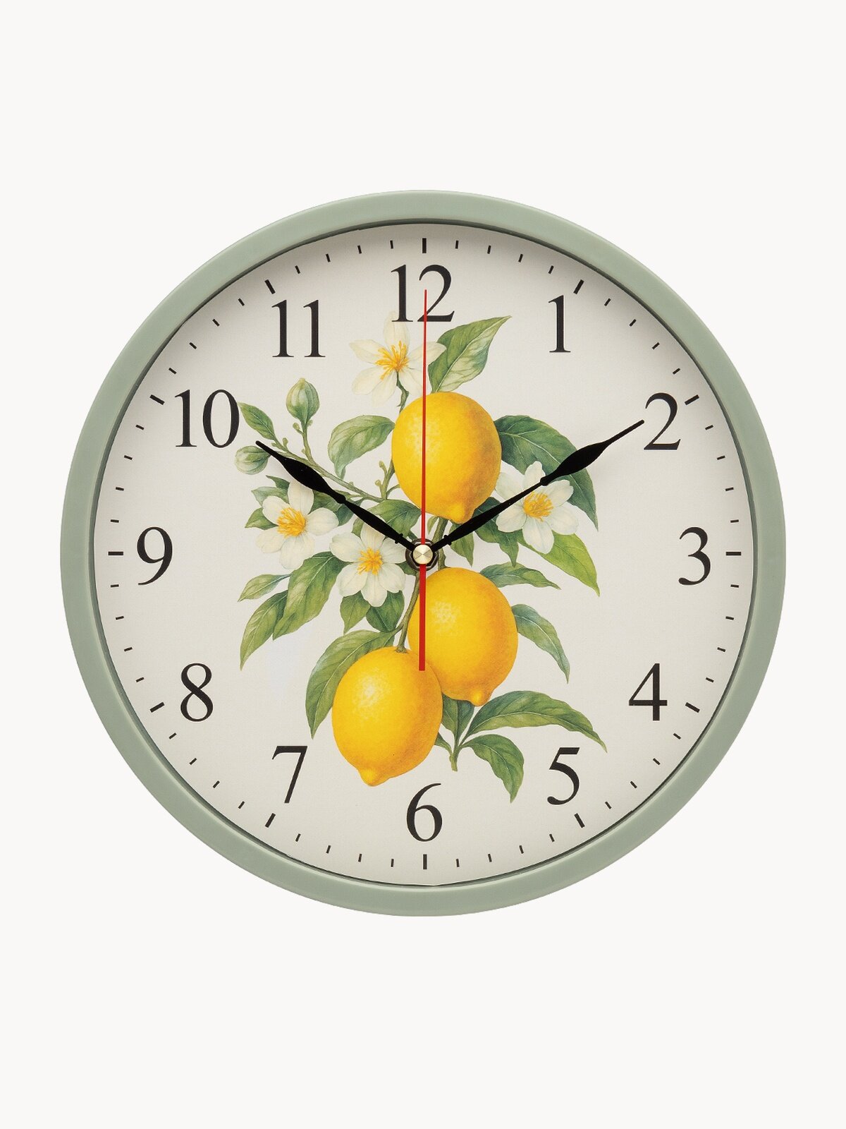 Часы настенные Рубин настенные 30см "Лимоны" бесшумные, кварцевый механизм
