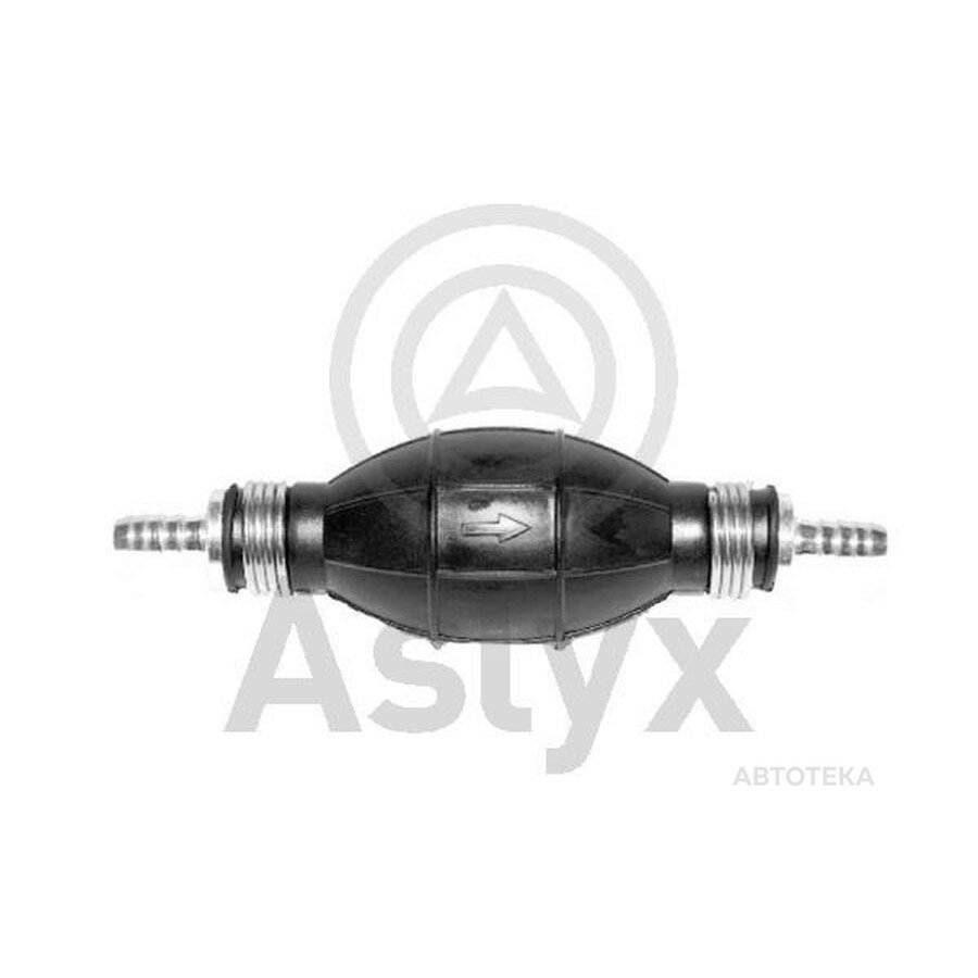 Насос подкачки ручной - "груша" 10mm/10mm (прямой) ASLYX AS200625