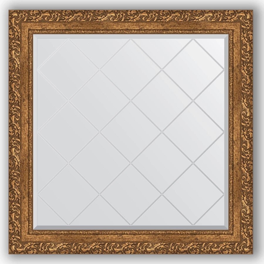 Зеркало 85x85 см виньетка бронзовая Evoform Exclusive-G BY 4314