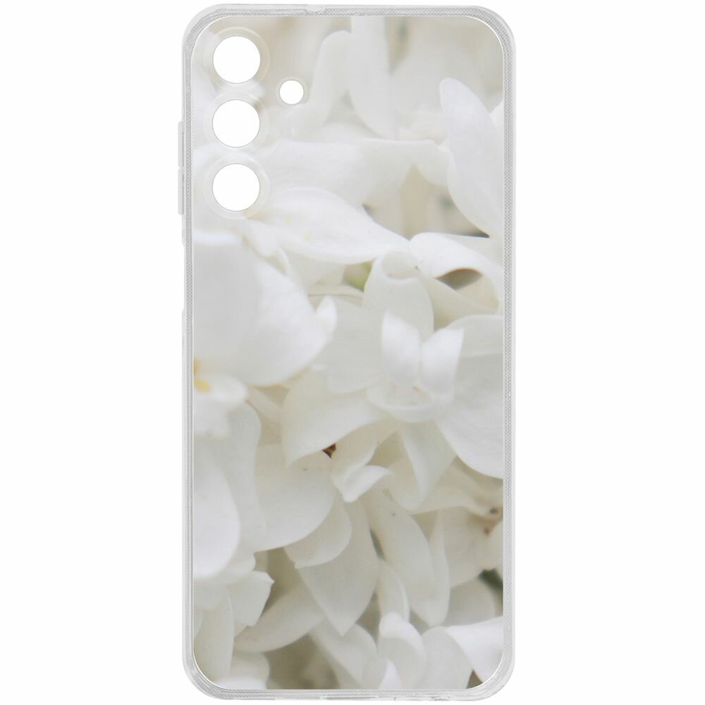 Чехол-накладка Krutoff Clear Case Белые лилии для Samsung Galaxy A15