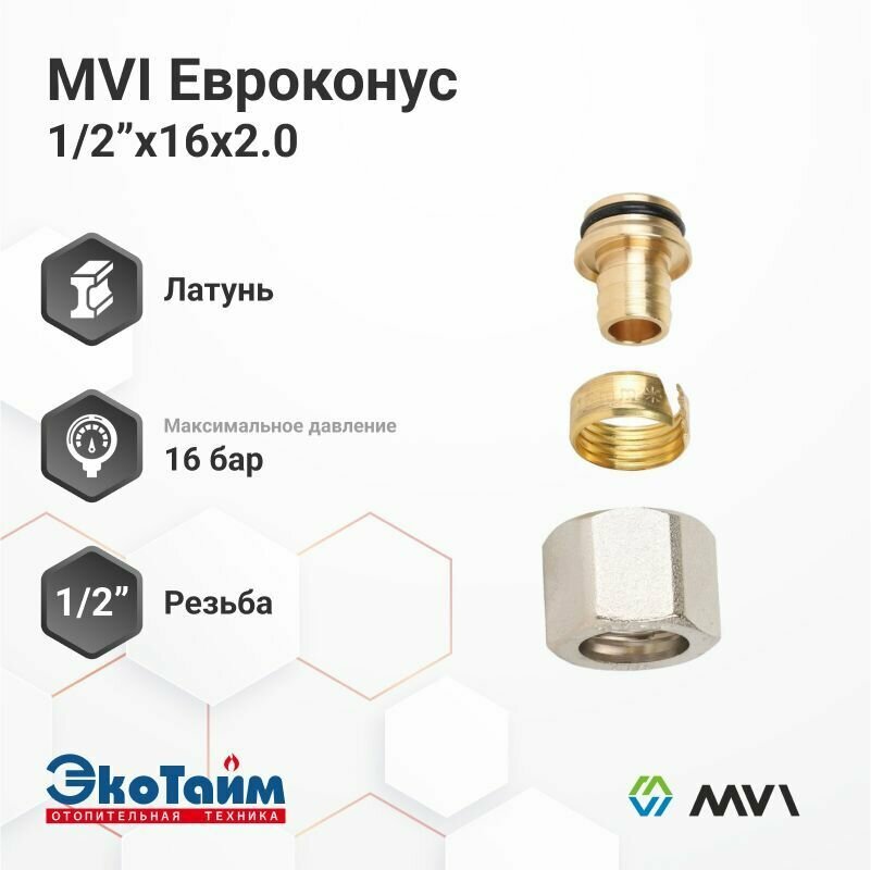MVI Евроконус 1/2х16х2.0