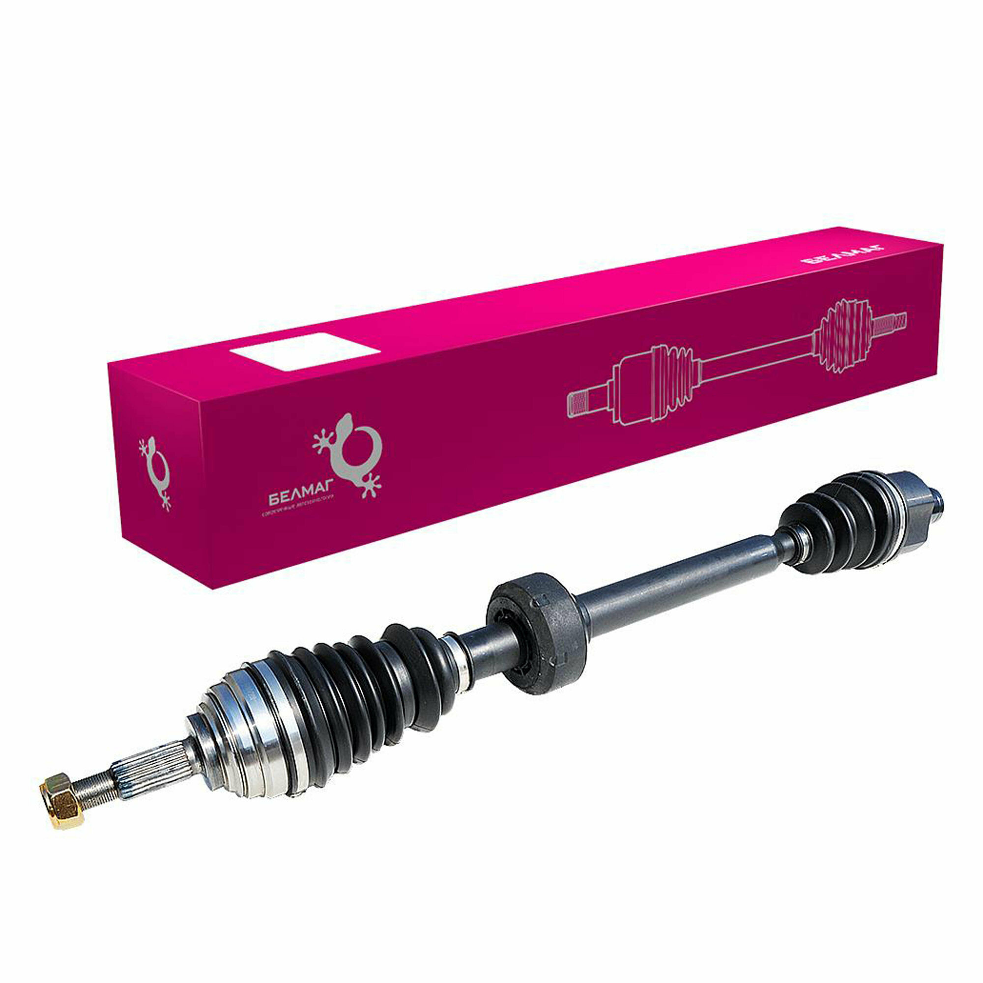 Привод правый BM. DRS.080R, LADA Largus (8 кл, 23/23 шлица, с КПП JH3), Renault Logan (07-), Renault