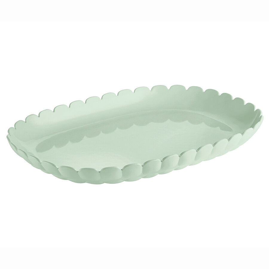 Поднос сервировочный Guzzini Tiffany, 45х31 см, зеленый