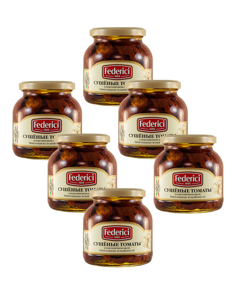 Сушеные Томаты в Подсолнечном Масле Federici 280 г - 6 шт