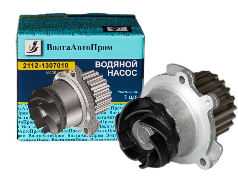 Насос водяной для ВАЗ 2110-12 16 клапанов, двигатель ВАЗ 2112, 21124, помпа ВолгаАвтоПром 2112-1307010