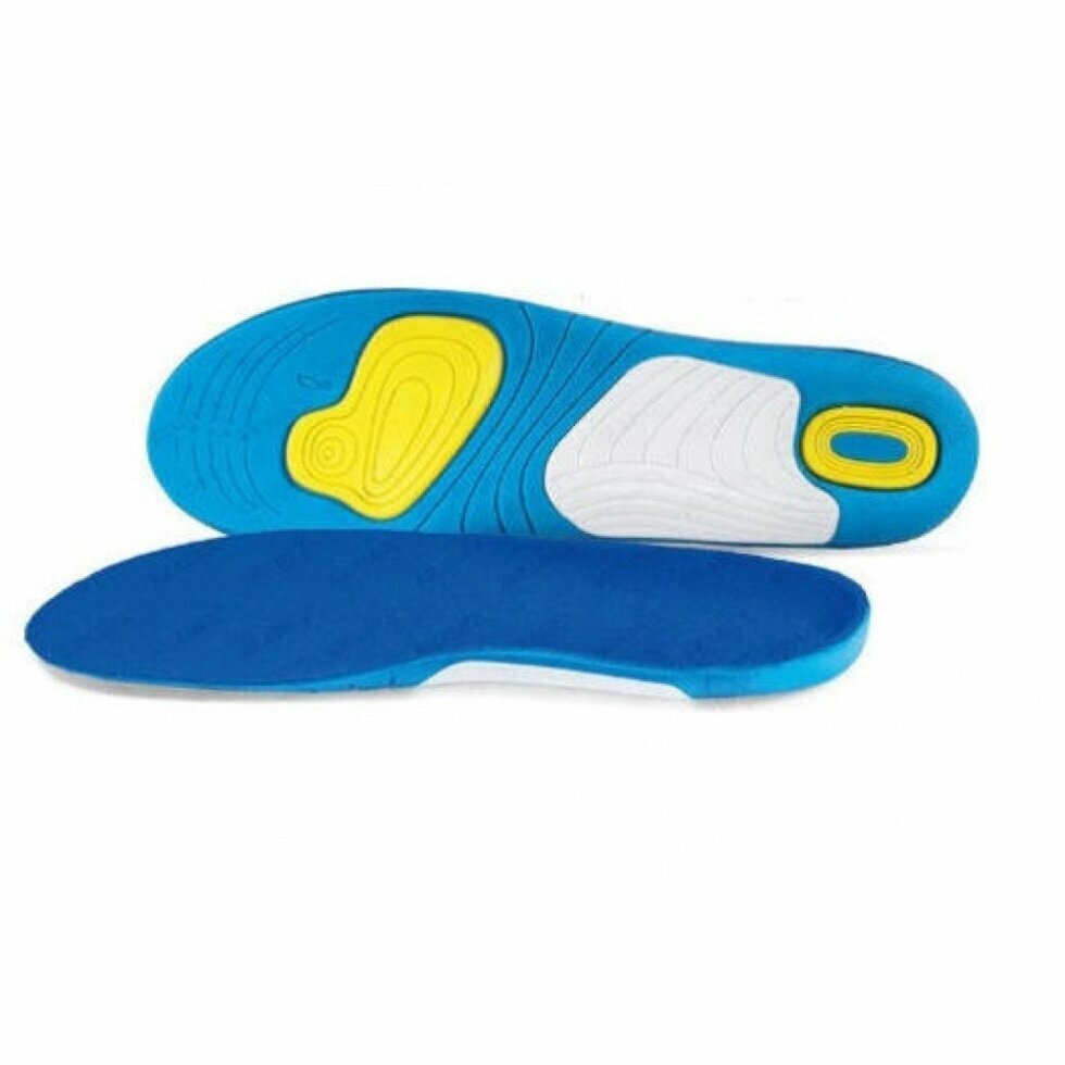 Стельки Bradex, амортизирующие, для спортивной обуви, 38-42, KZ 0372, ЭВА/ПУ, голубые