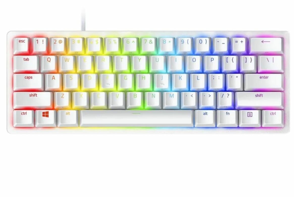 Клавиатура игровая RAZER Huntsman Mini - Mercury Edition (RZ03-03392200-R3R1)