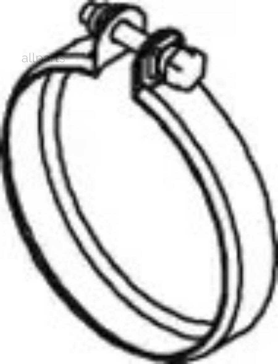 DINEX 80918 хомут трубы глушителя ! Евро 5 \Volvo FH/FM7