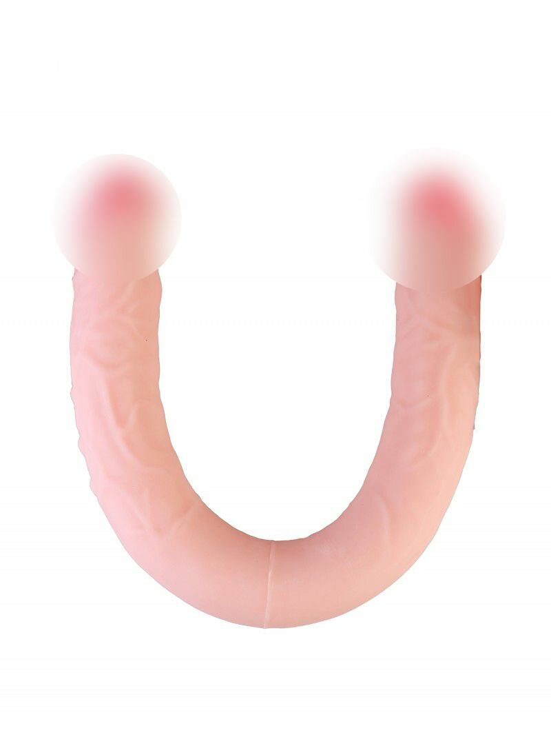 Двусторонний фаллоимитатор киберскин 47 см