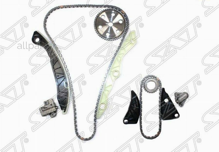 SAT TK-MIT147 Комплект замены цепи ГРМ HYUNDAI SONATA 05-/H1 08-/SANTA FE 10-/IX35 09- 2,4 G4KD/G4KC (малая цепь 3