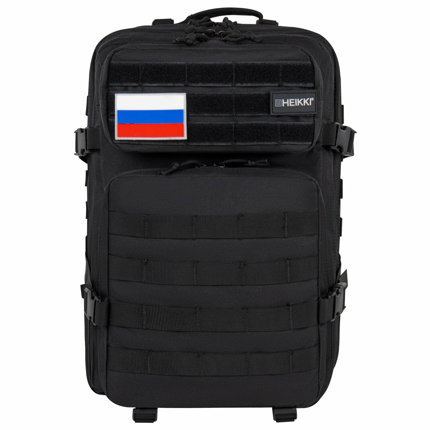 Рюкзак HEIKKI STRATEGY (хейки) тактический, 2 отделения, система Молле, черный, 46х30х20 см, 272584