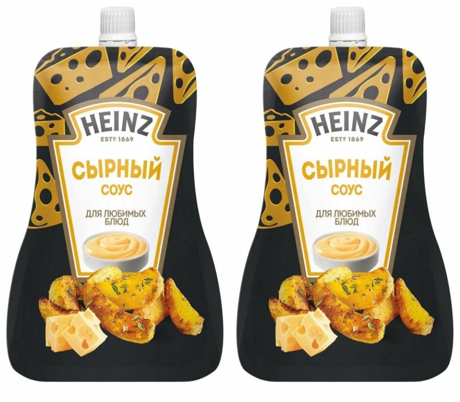 Heinz Соус Сырный, 200 г, 2 шт