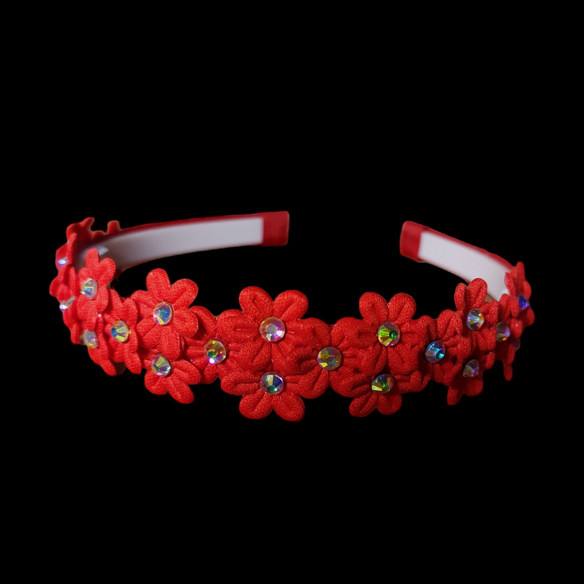 Ободок для девочки с цветами, ободки для волос для девочек, ободок детский на голову, красный ободок