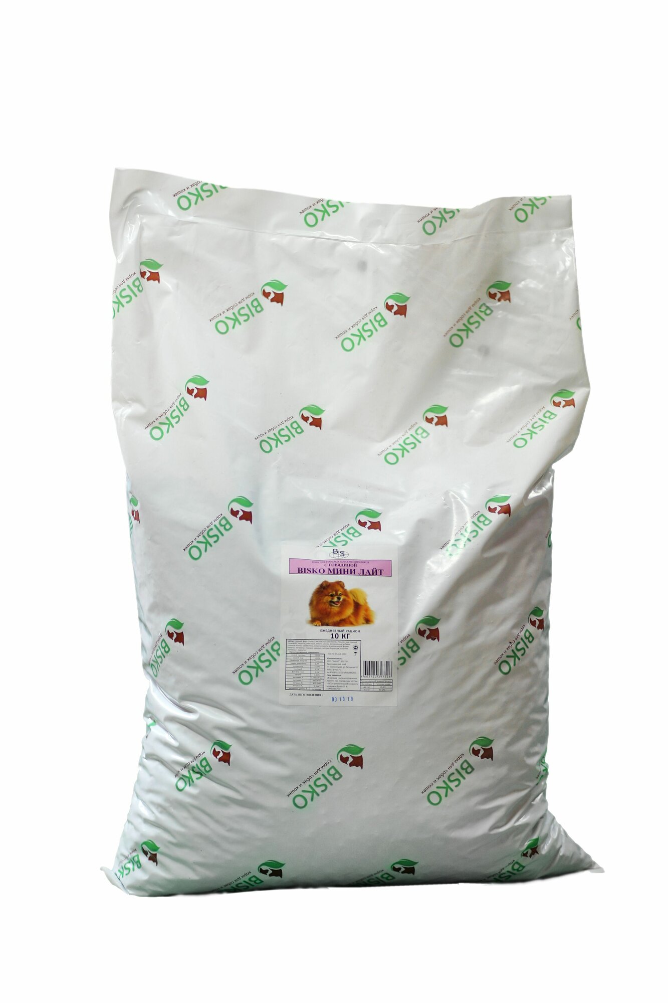 Биско Мини Лайт 10 кг. Сухой корм для взрослых собак мелких пород с излишним весом и престарелых собак