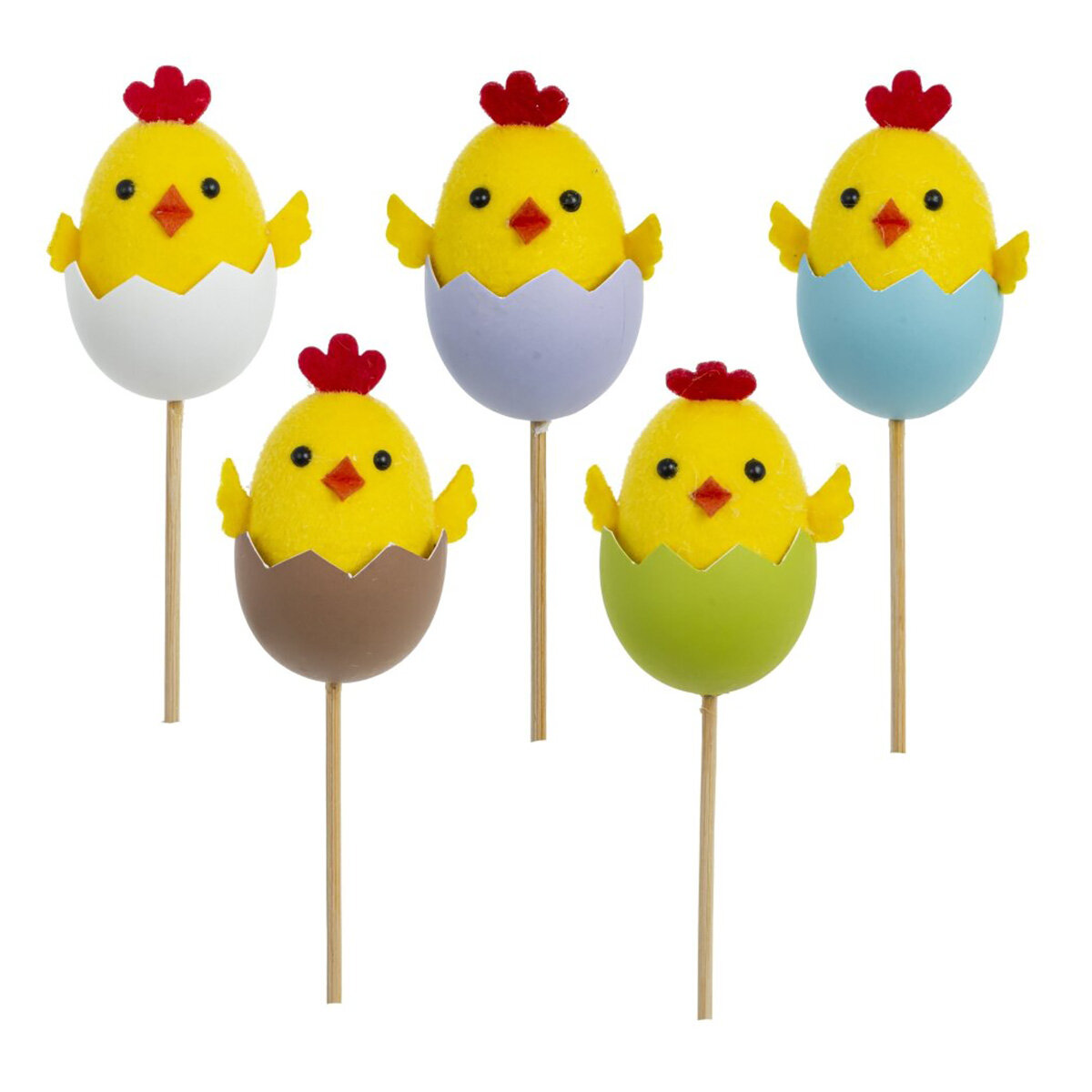 Цыпленок декоративная вставка 5 х 5 см желтого цвета, декоративное изделие