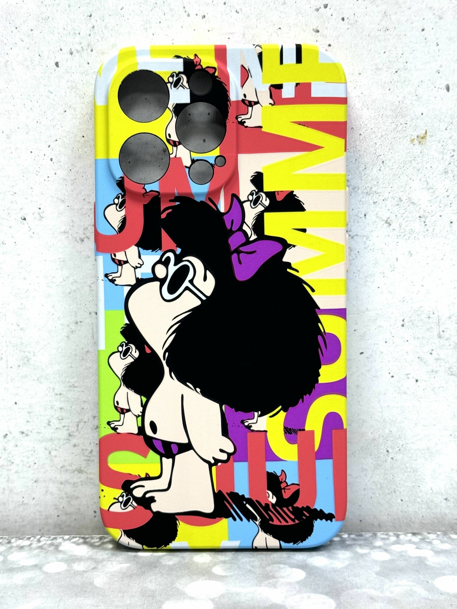 Светящийся чехол-накладка для Iphone 13 pro / Айфон 13 про LUXO/KAWS/ с флуоресцентным рисунком