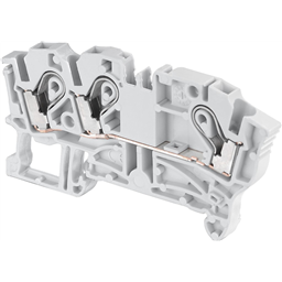 Клемма втычная ZP2,5-3P 3-х зажимная серая Entrelec ABB 1SNK605011R0000