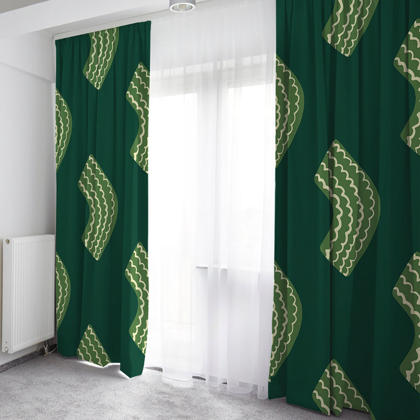 Шторы (фотошторы) из габардина, 290х230 см, Good Room