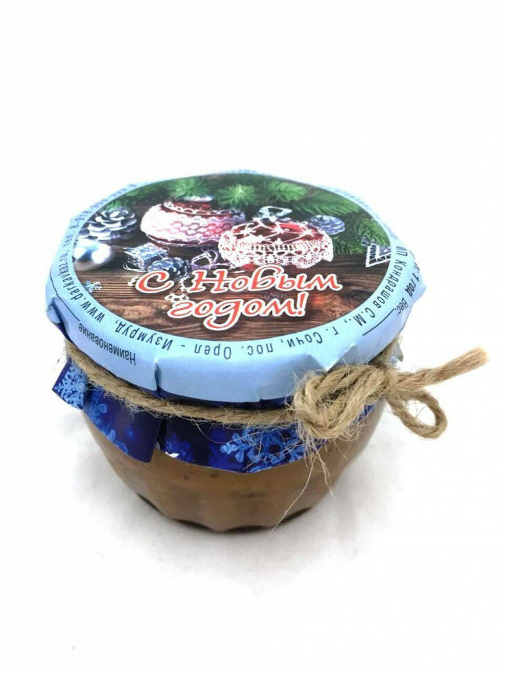 Мед с живицей 170гр с новым годом