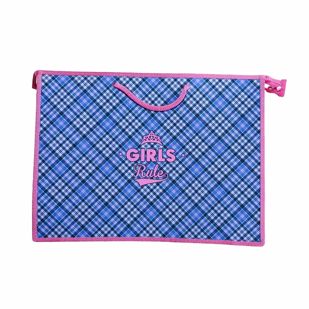 Папка сумка для рисунков и уроков технологии и труда А-3 460мм х345мм х8мм на молнии с ручками (текстиль/пластик)