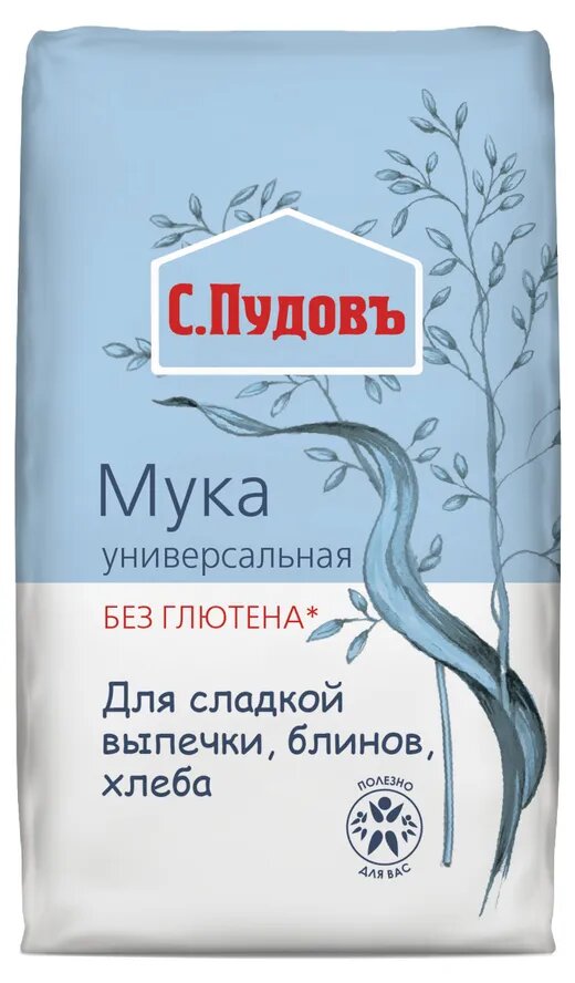Мука «С. Пудовъ» универсальная без глютена, 500 г