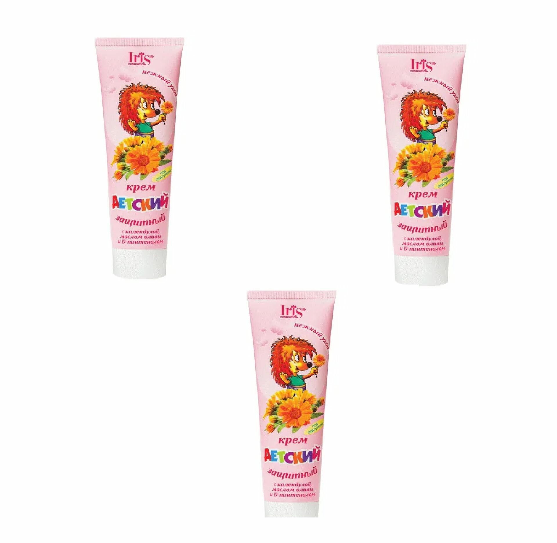 Iris cosmetic Крем детский, Защитный, под погузник 100 мл, 3 шт