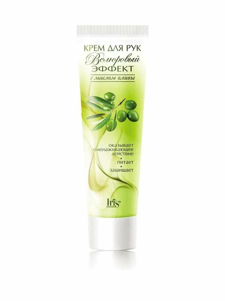 Iris cosmetic Крем для рук, Велюровый эффект, с маслом оливы, питательный, 100 мл