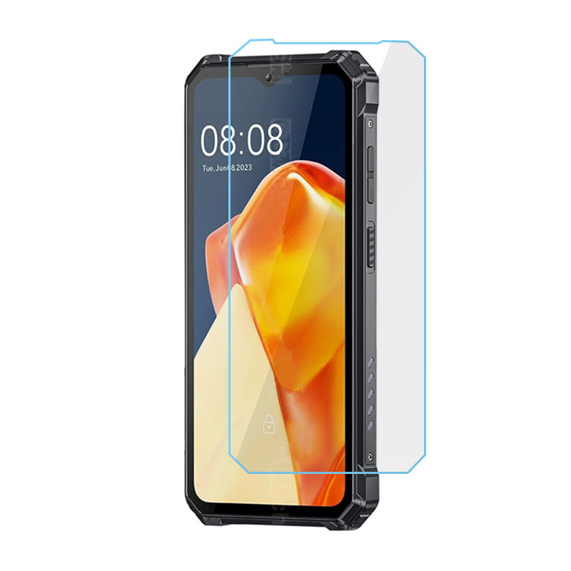 Защитное противоударное стекло MyPads для телефона Oukitel WP28, только на плоскую поверхность экрана, не закрывает края экрана на 2-3мм), с олеофо.