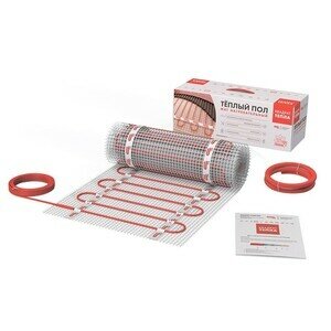 Теплый пол нагревательный мат Квадрат тепла КМ-1200-8,0 8 кв. м 150 (1200) Вт