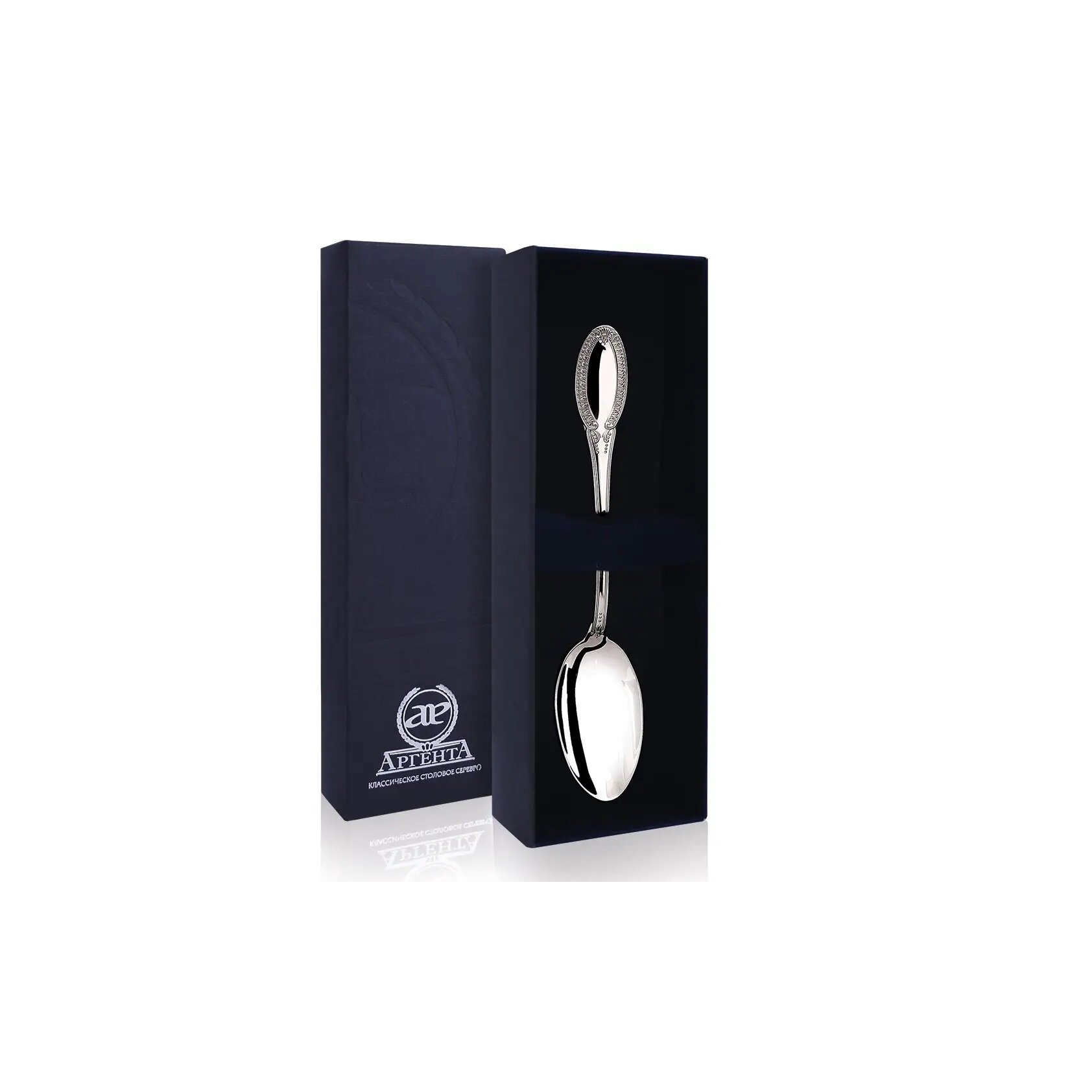 Серебряная чайная ложка Император