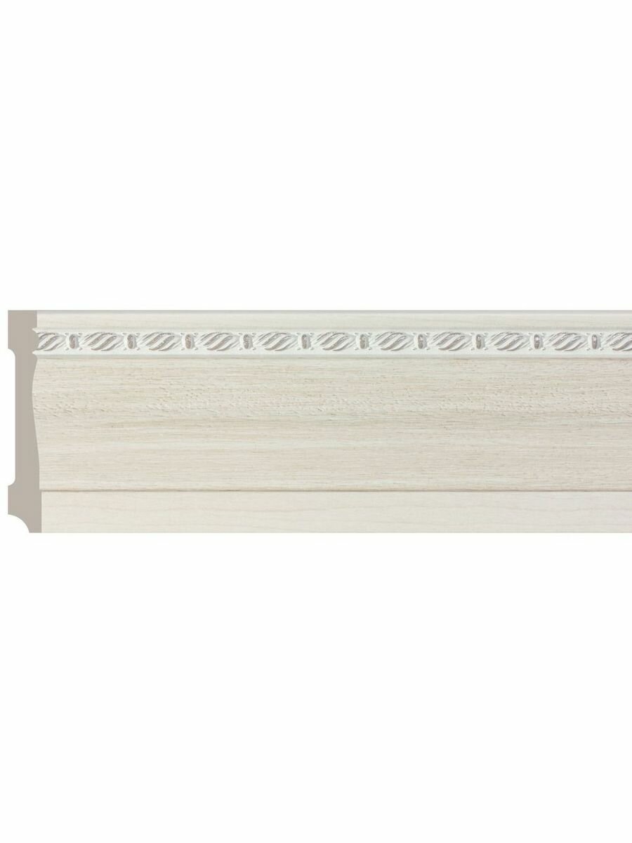 Плинтус потолочный Молдинг на стену декор, 1100х95х14 мм Жемчуг - 2 шт.