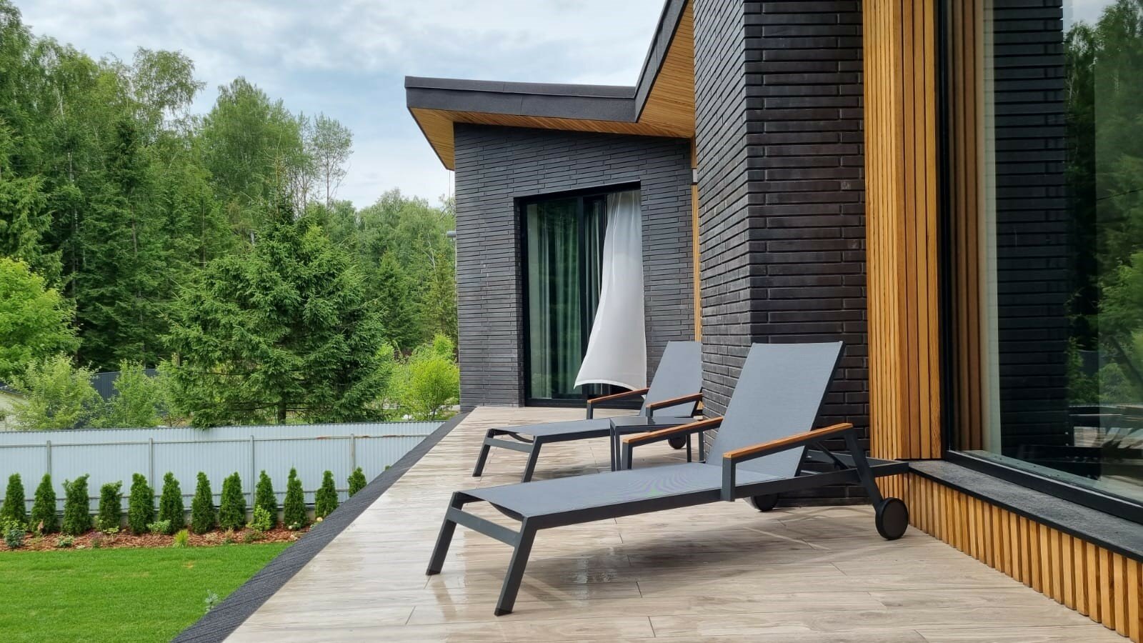 Шезлонг Gardenini Sogno, металлический каркас, всесезонный, с регулировкой наклона спинки