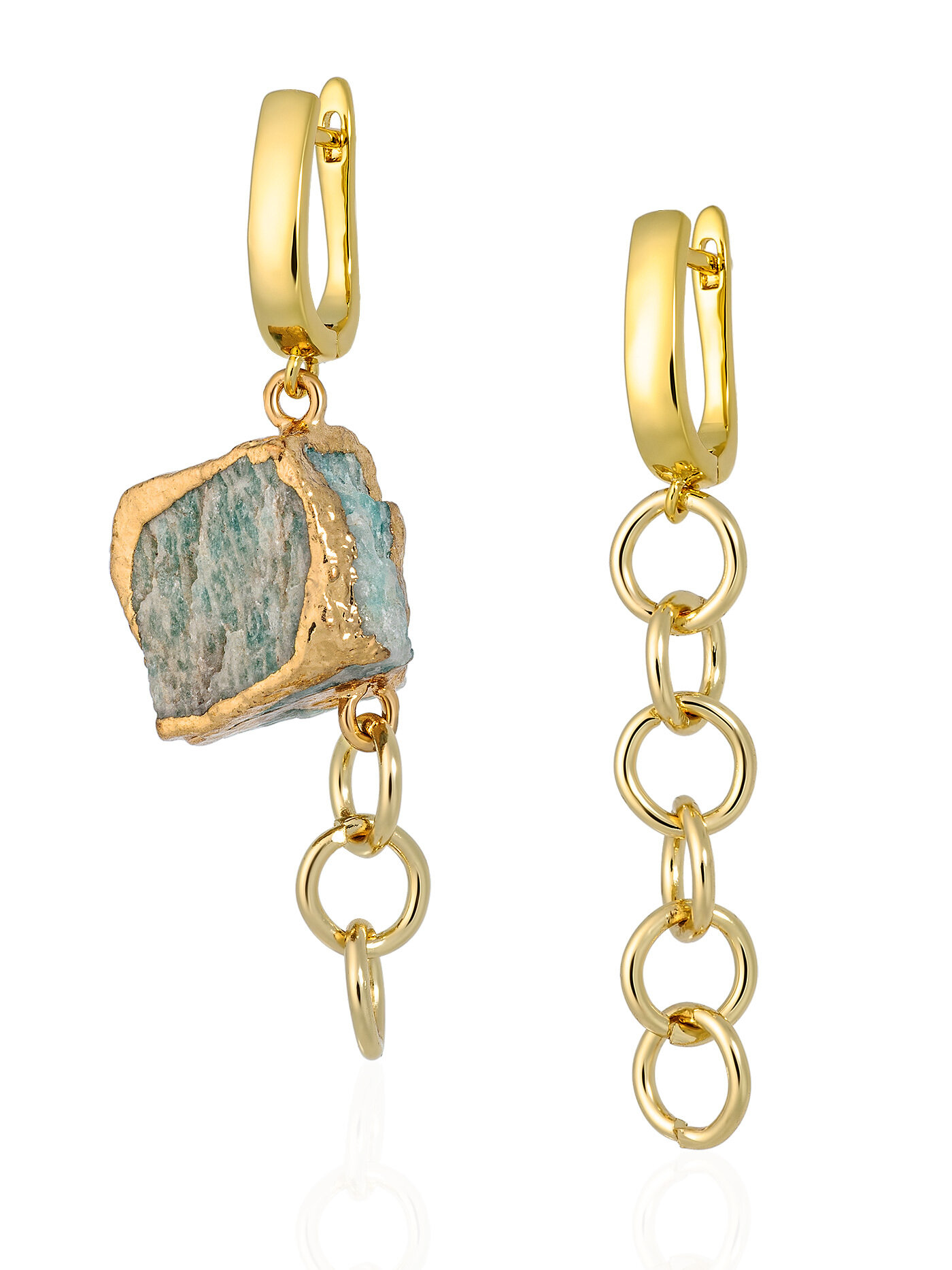 Серьги, амазонит