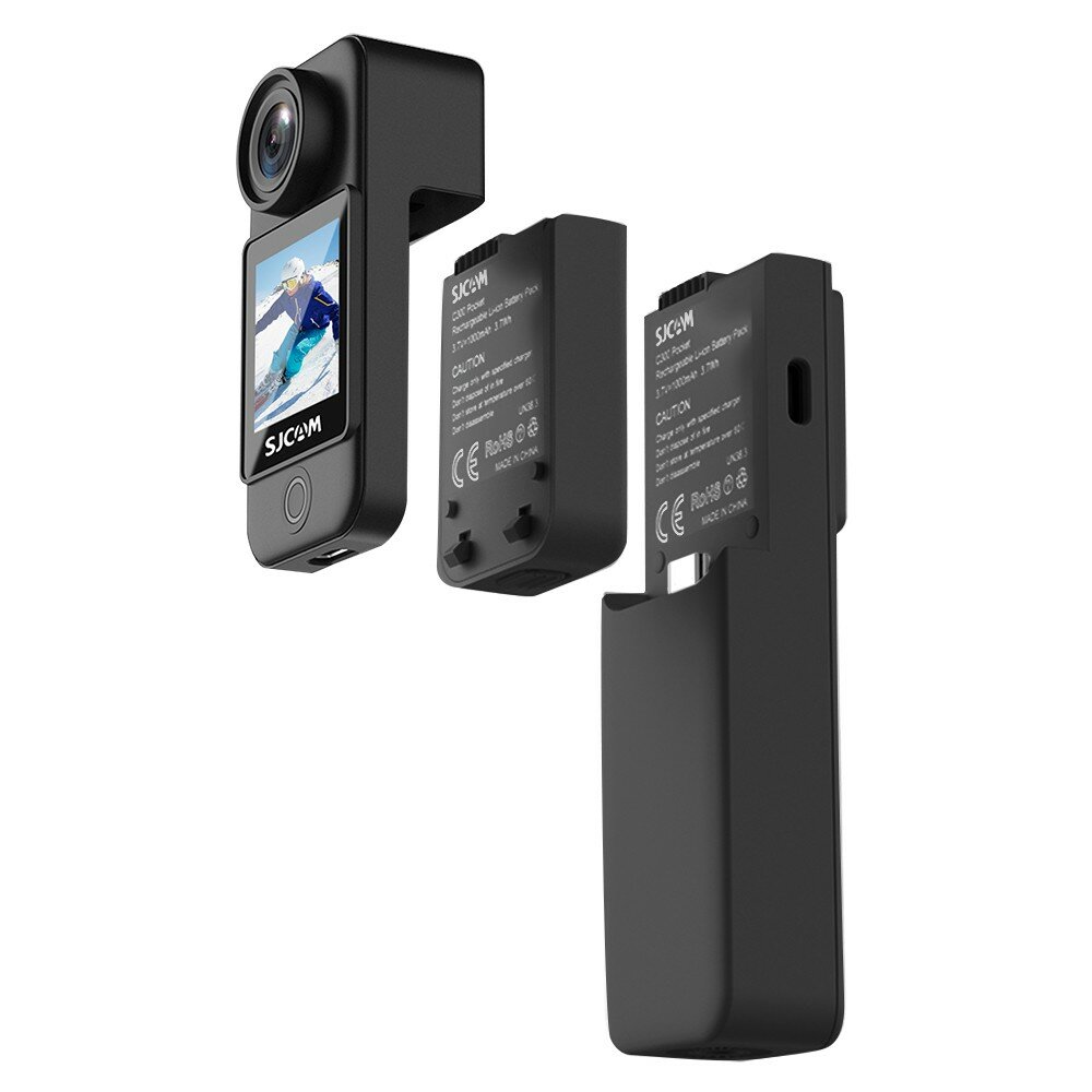 Экшен-камера SJCAM C300 4K (20 Мп, 8×, 360 мин, водонепроницаемая)