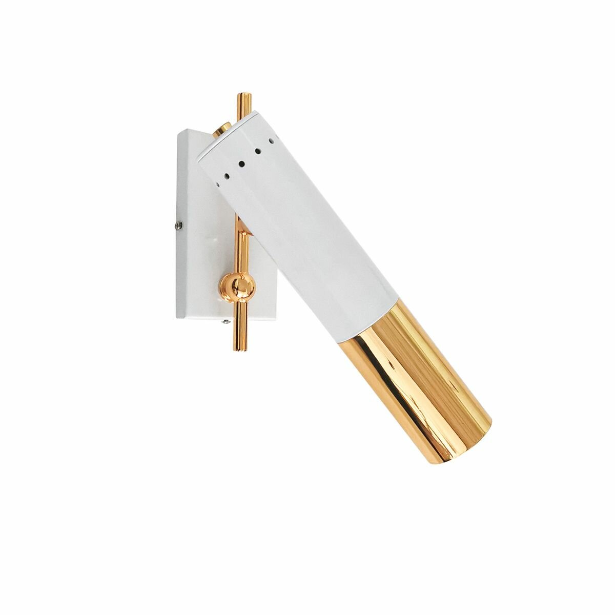 Бра настенный светильник LED Е14 3 Вт Ike белый/золотой Дизайнерский настенный светильник Blesslight