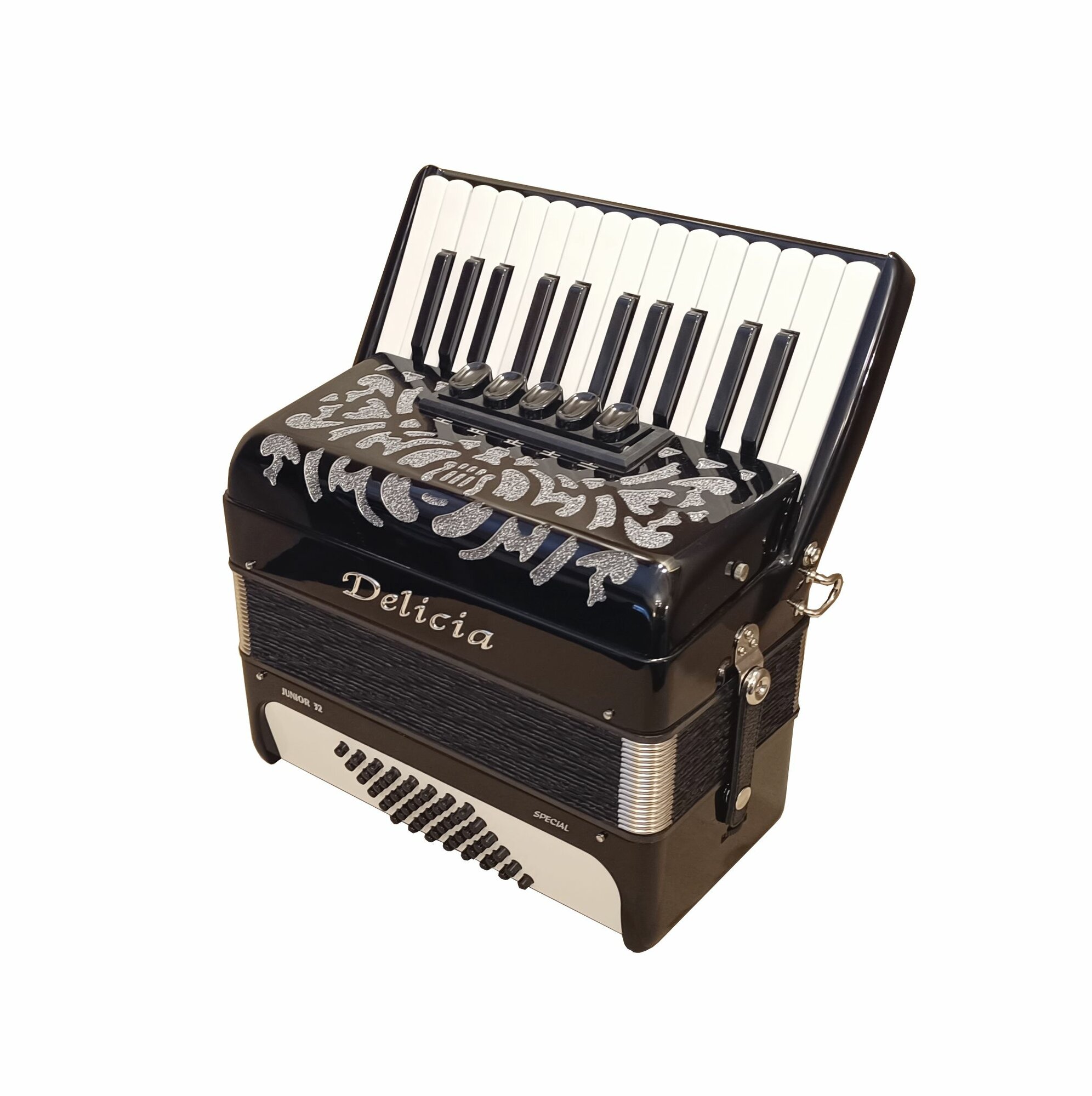 Аккордеон Трёхголосый DELICIA "JUNIUOR 32" Special 26/48-III- 5 чёрный