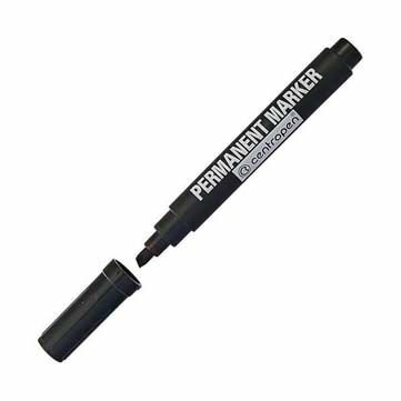 Маркер перманентный Centropen 8576 0112 черный клиновид. након.2-5мм . Комплект из 10 маркеров