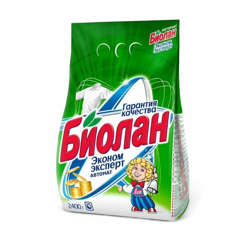 Биолан Стиральный порошок Эконом Эксперт, 2400 гр