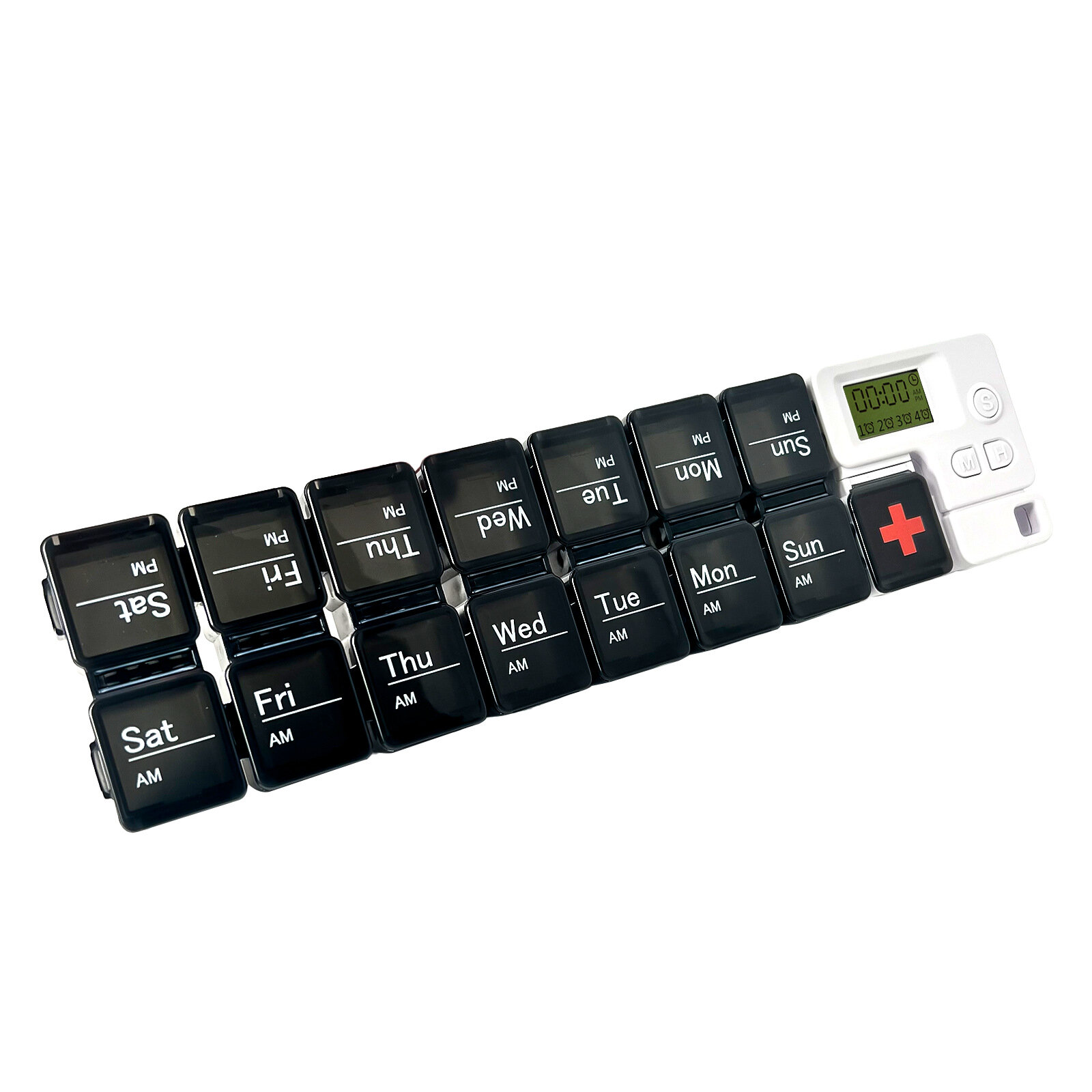 14-секционный еженедельный умный таймер-напоминание электронный органайзер для таблеток портативный контейнер для таблеток