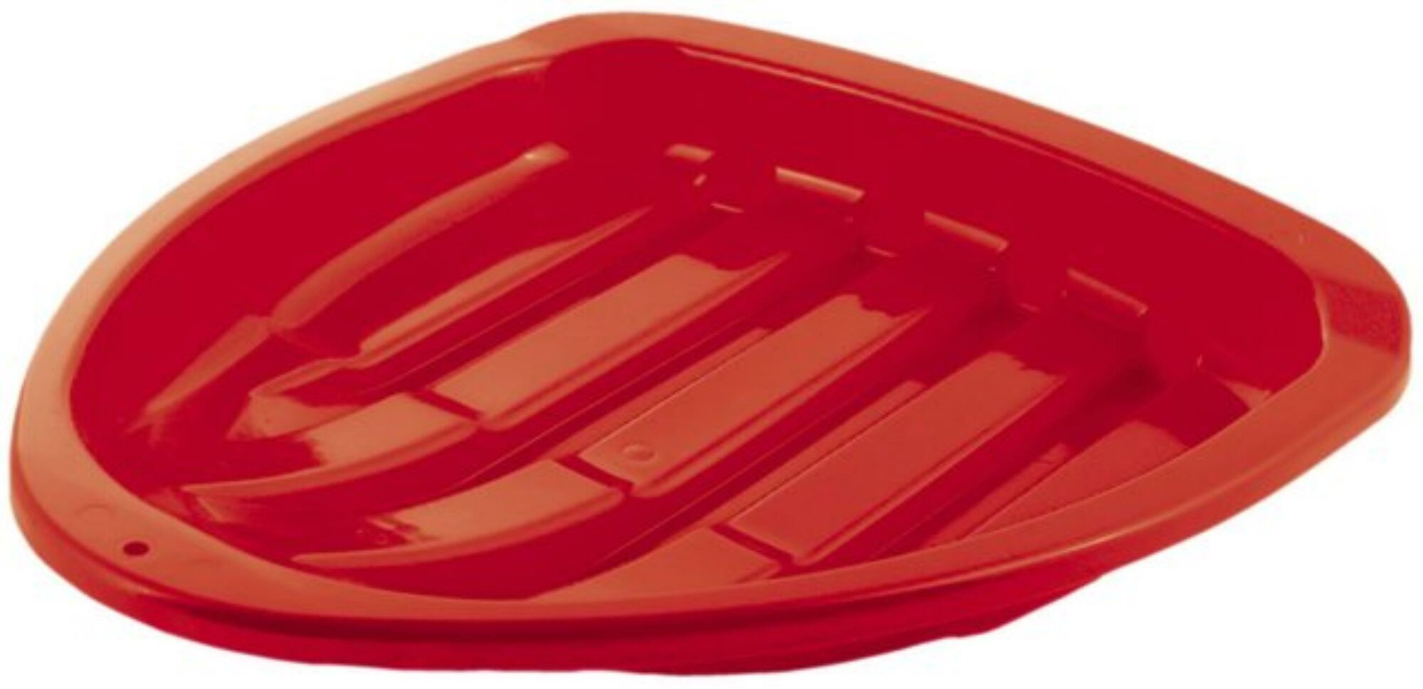 Детские салазки "Нордпласт", пластиковые, красные, 43 см x 37 см