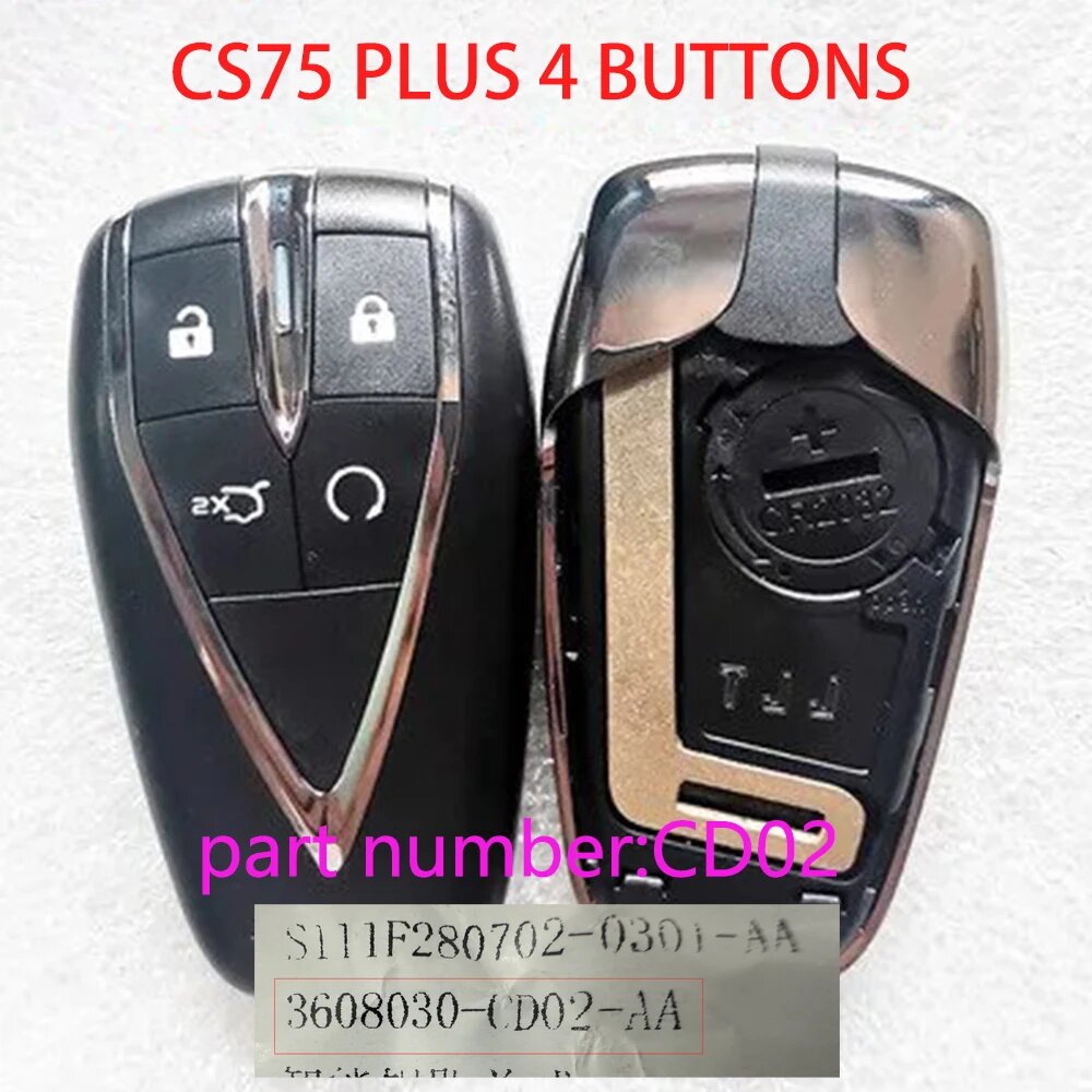 Оригинальный умный дистанционный ключ для CHANGAN CS55 CS75 CS35 PLUS EADO UNI-T UNI-K CS75 Plus 4B