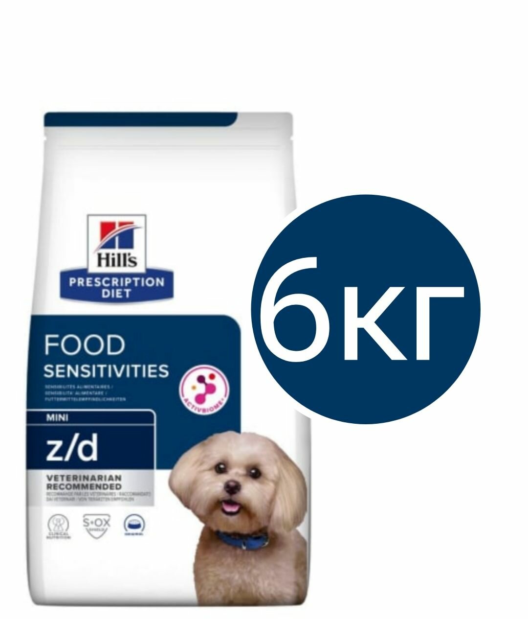 Корм сухой для собак Hill's Prescription Diet z/d Mini 6кг
