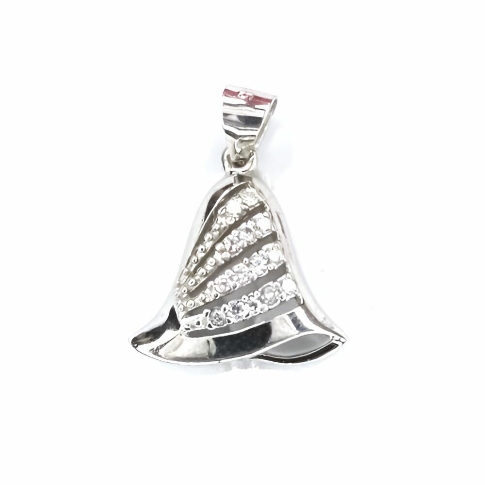 Подвеска, серебро, 925 проба, родирование, фианит
