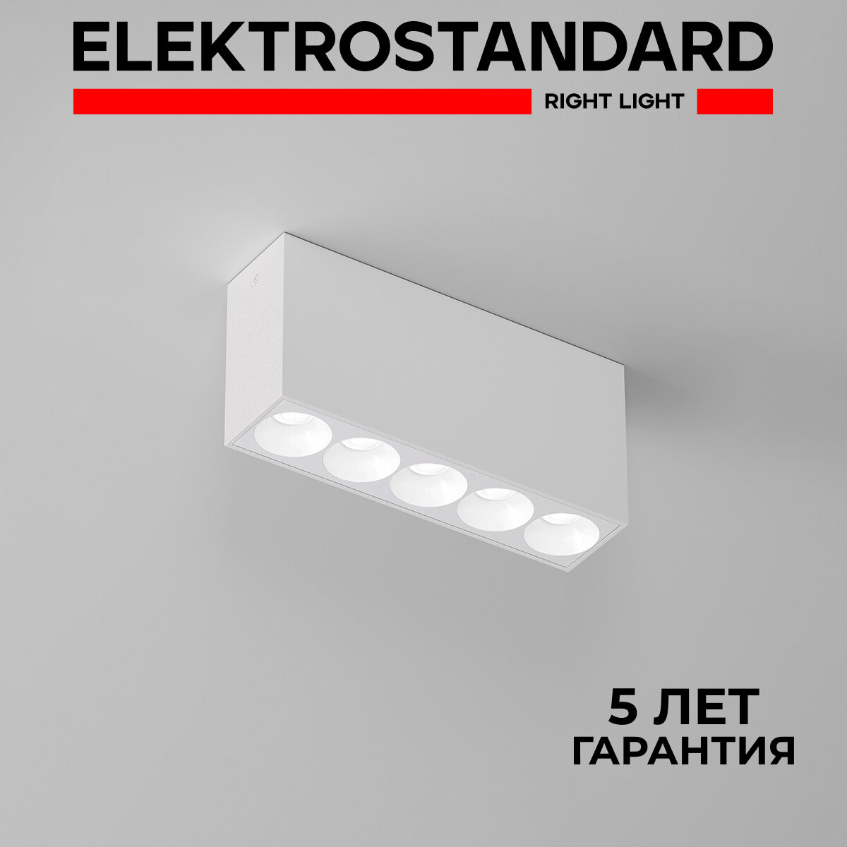 Спот / Накладной потолочный светодиодный светильник Elektrostandard Block 25108/LED, 10 Вт, 4000 K, цвет белый