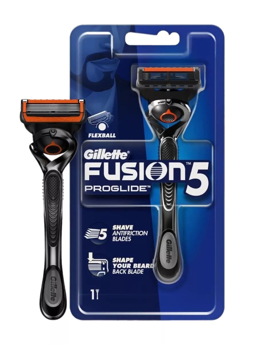 Станок бритвенный Gillette Fusion5 ProGlide, с технологией FlexBall, плавающая головка